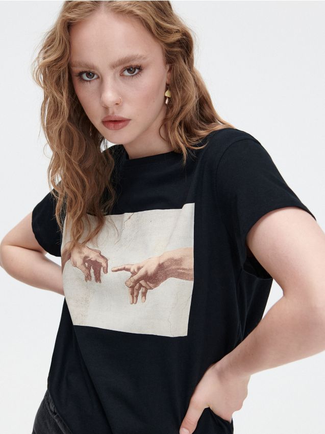 Dámske tričká – online výpredaj so zľavou až do 70 % | Cropp