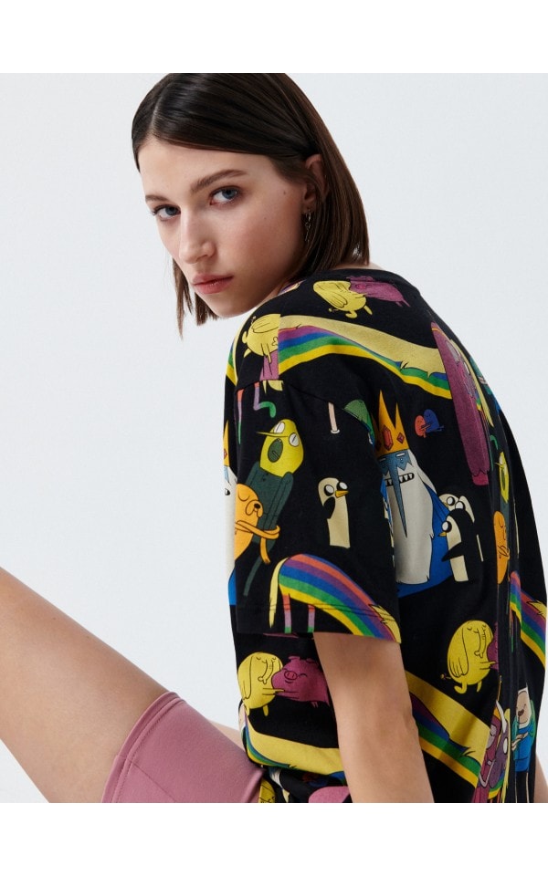 Tričko oversized Adventure Time, CROPP, 2434E-99X
