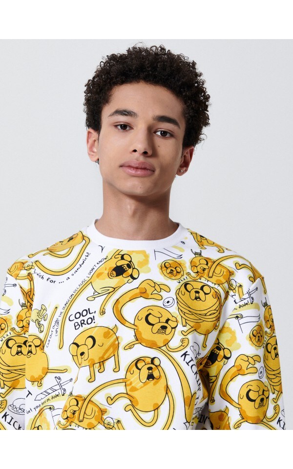 Bluză de trening cu imprimeu Adventure Time, CROPP, 5563E-00X